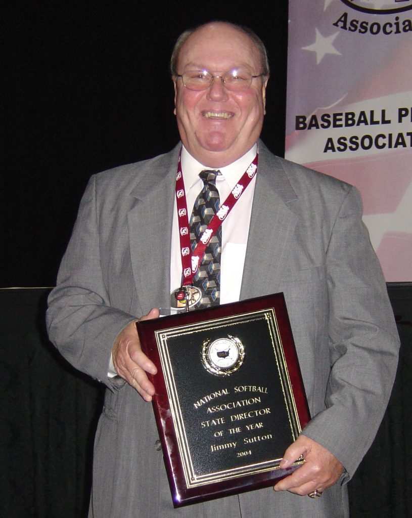 Jimmy Sutton NSA Hall of Fame 1999 – National Softball Association