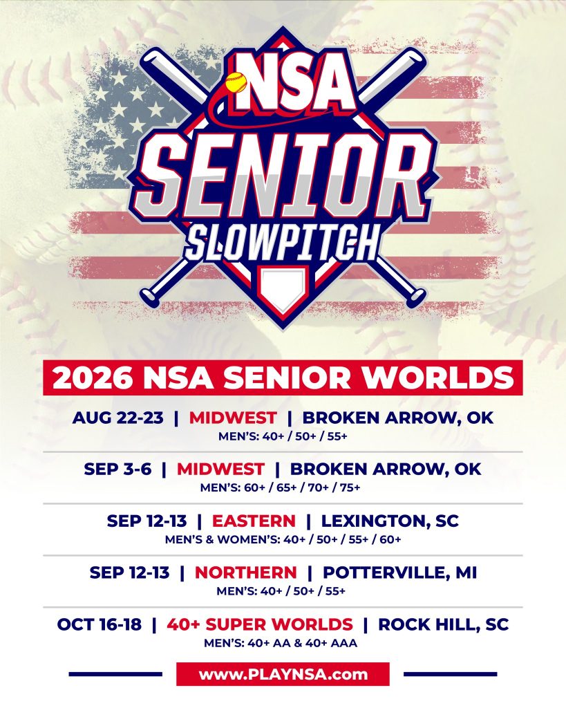 NSA Senior World Series dates announced – National Softball Association